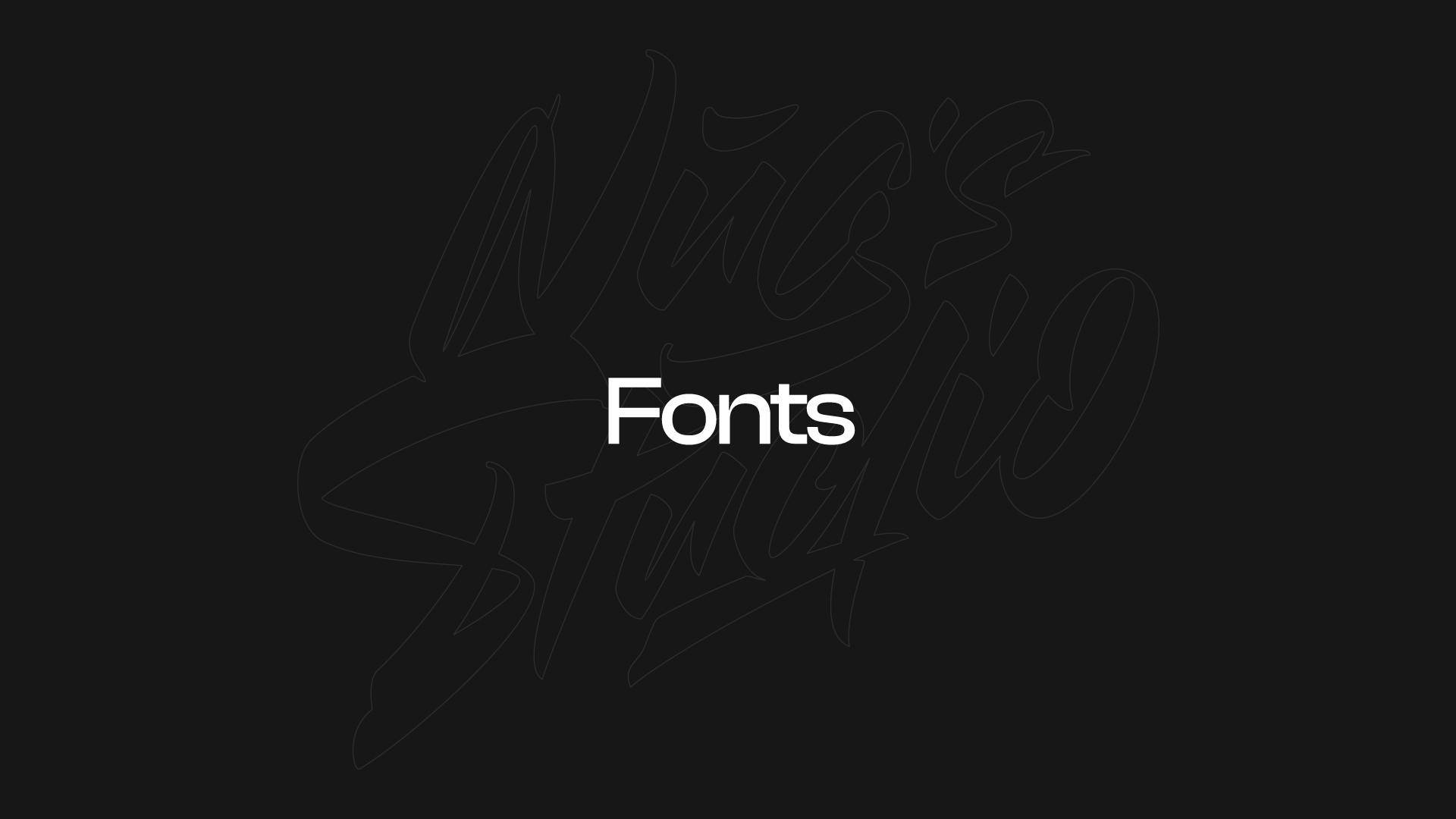 Fonts | Nugs Studio